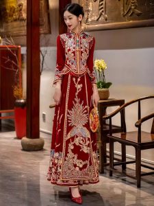 Heavy Industry Xiuhe Clothing 2024 New Wedding Women’s Chinese Luxury ...